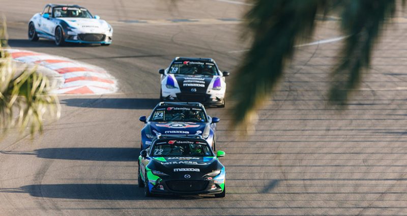Zilisch Wins St. Pete Street Fight in Mazda MX-5 Cup Race 2 | IMSA