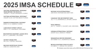 IMSA Announces 2025 Schedules for WeatherTech Championship, Michelin ...