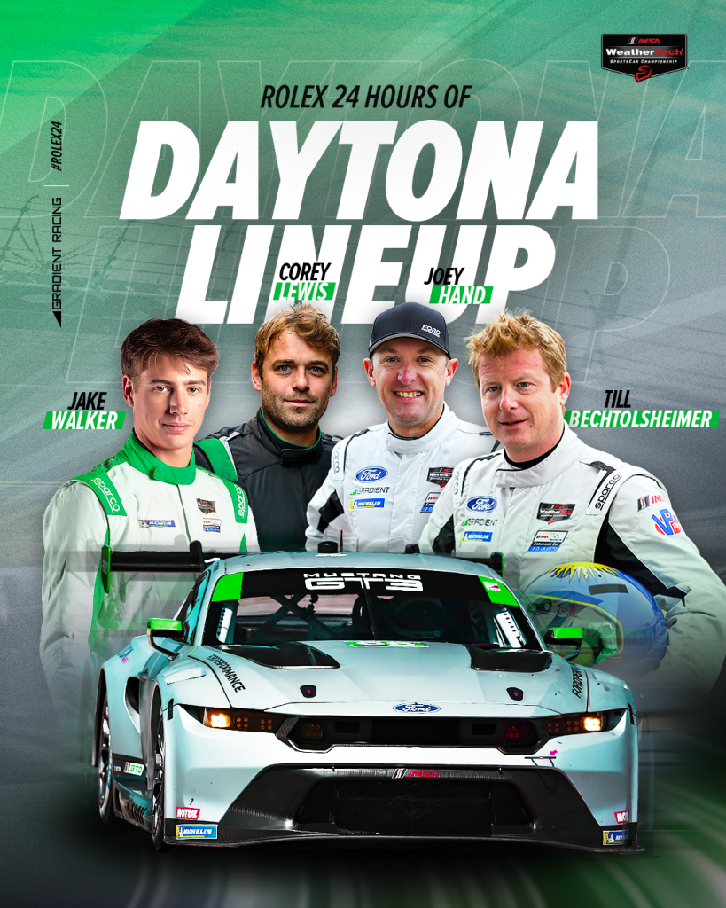 Gradient Racing Announces Driver Lineup for the 2026 Rolex 24 At ...